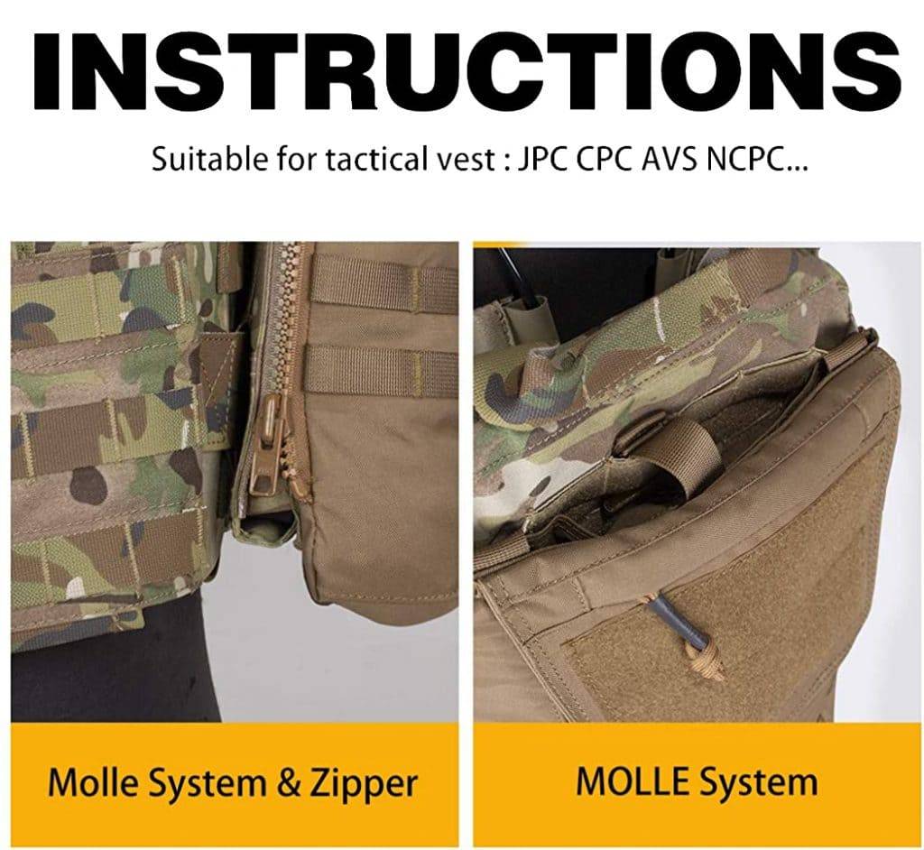 CKS Tactical Zip-on Pouch For CPC AVS JPC2.0 Plate Carrier Vests - CKS ...