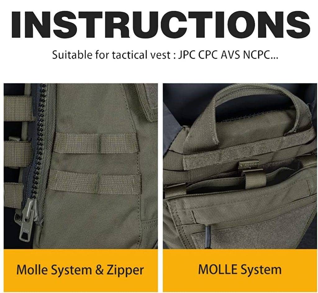 CKS Tactical Zip-on Pouch For CPC AVS JPC2.0 Plate Carrier Vests - CKS ...