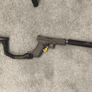 Collapsible Tactical Cobra Stock For Glock 17, 19, 19X, 22, 23, 24, 25 ...